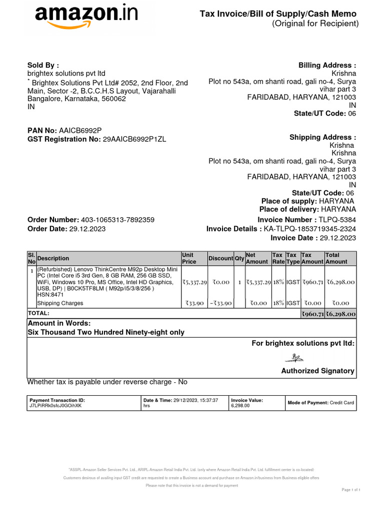 Invoice | Download Free PDF | Invoice | Office Equipment