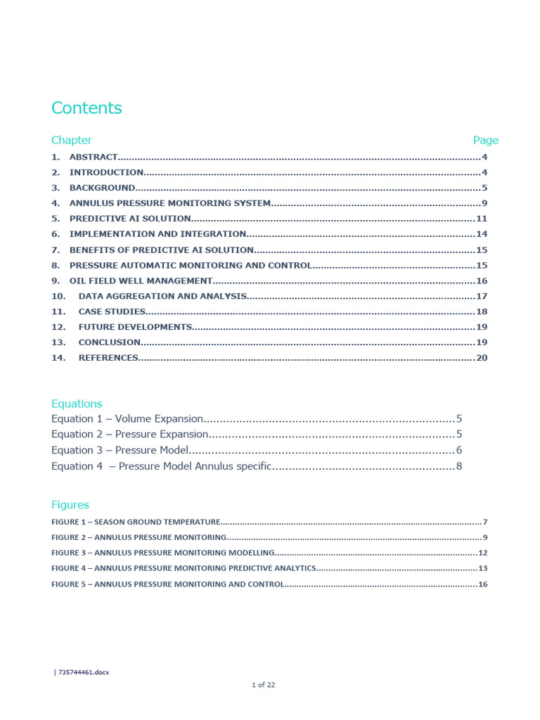 Annulus Pressure Monitoring and Control | PDF | Mean Squared Error ...