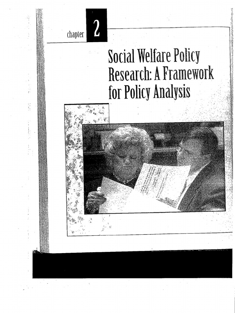 Social Welfare Policy Research - A Framework For Policy Analysis | PDF
