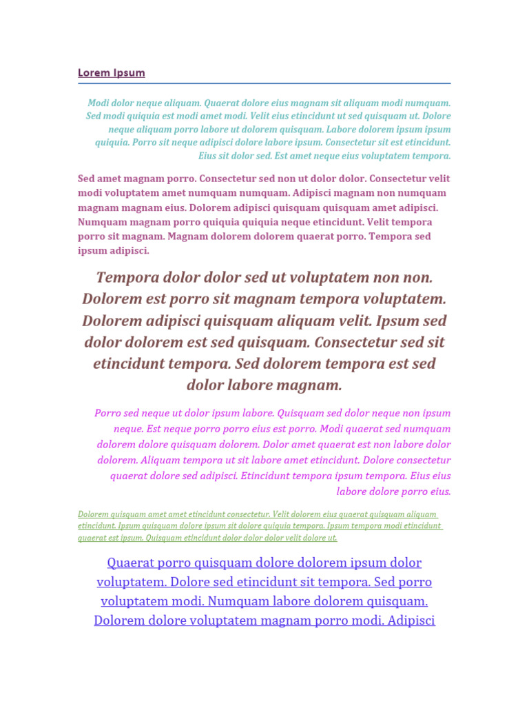 Lorem Ipsum | PDF