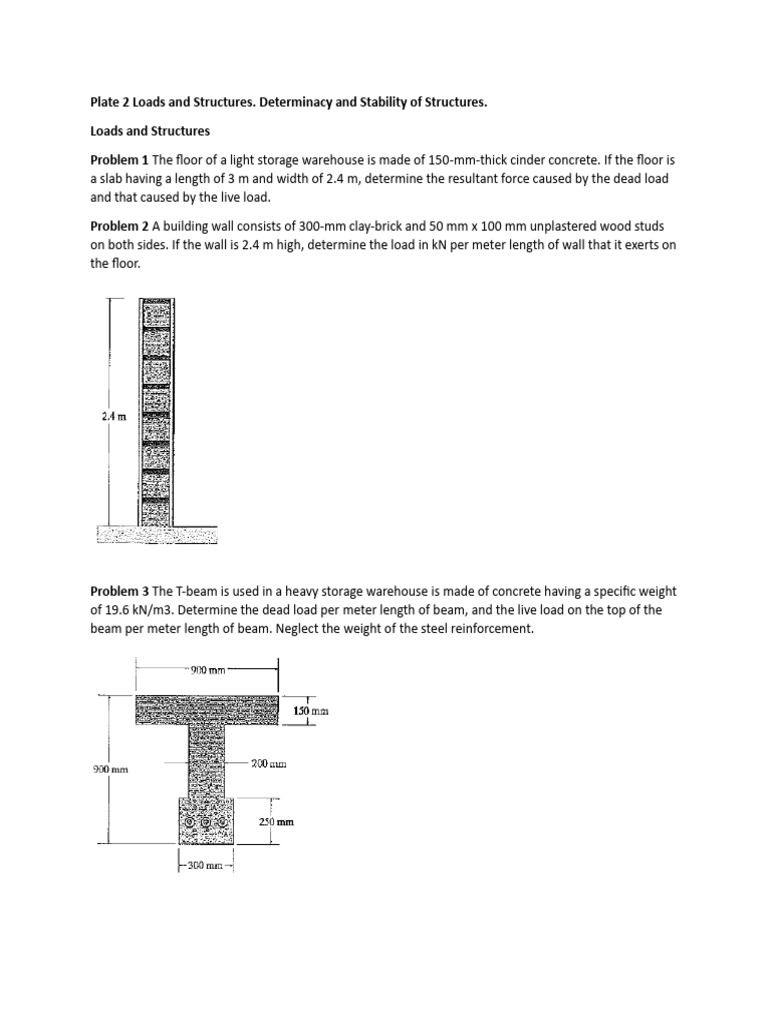 Plate 3 Loads and Structures - Determinacy and Stability of Structures ...