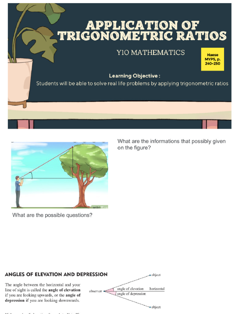 Week 4 - Application of Trigonometry | PDF