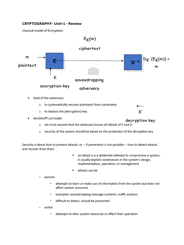 Introduction Security Attacks | PDF | Cryptography | Encryption