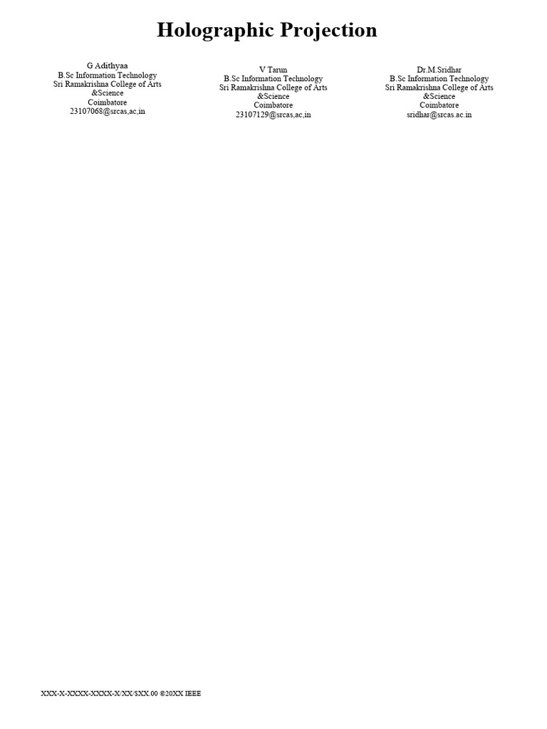 Conference Template A4 | PDF | Holography | Optics