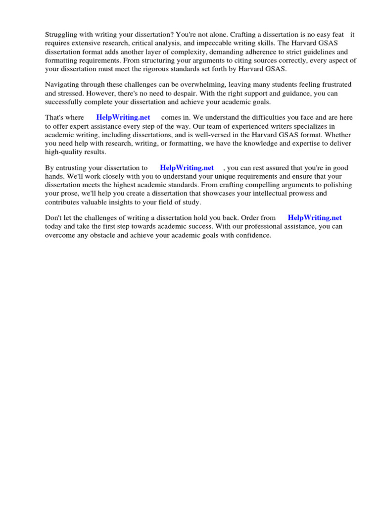 Harvard Gsas Dissertation Format | PDF | Citation | Thesis