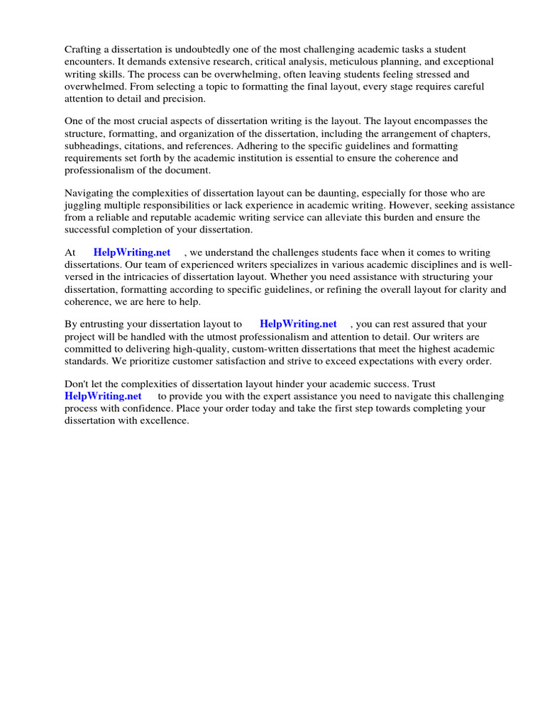 Layout Dissertation | PDF | Thesis