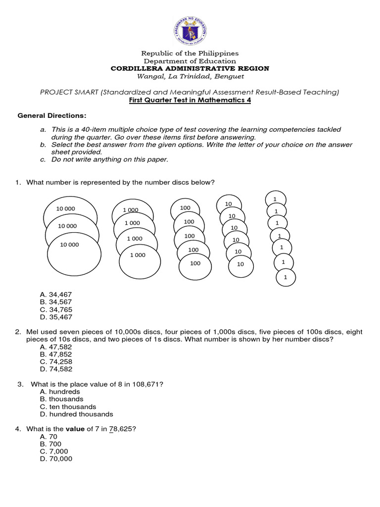 TQ Q1 Mathematics 4 - Bryan Hidalgo | PDF | Mathematics