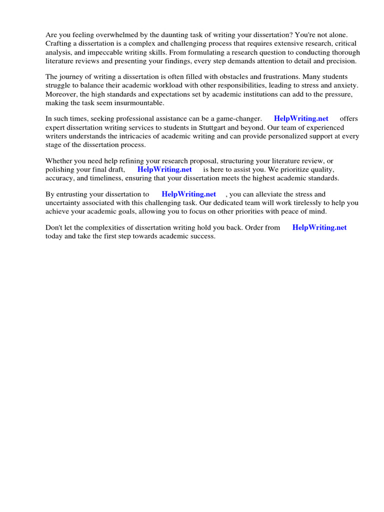 Lektorat Dissertation Stuttgart | PDF | Thesis | Psychology