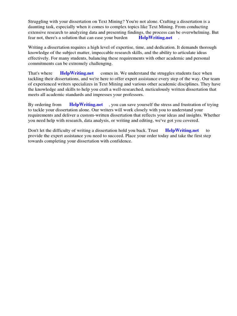 Dissertation Text Mining | PDF | Information | Data Mining