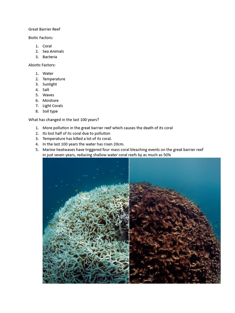 Great Barrier Reef | PDF