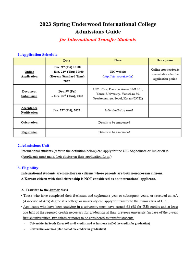 2023 UIC Transfer Process For International Students | PDF | Government ...