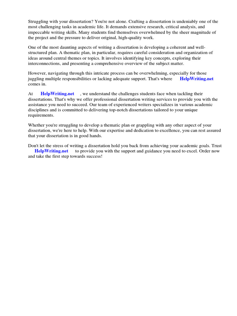 Dissertation Exemple de Plan Thematique | PDF | Scribd | Websites