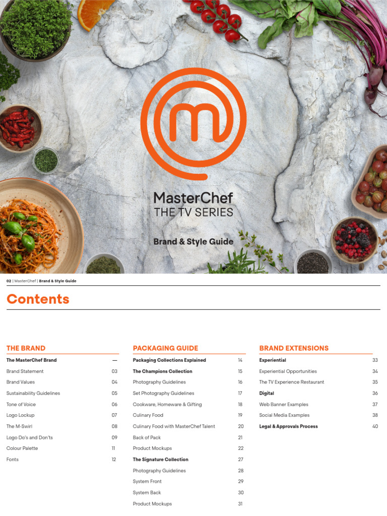 Masterchef Brand Style Guide 2021 | PDF | Brand | Logos