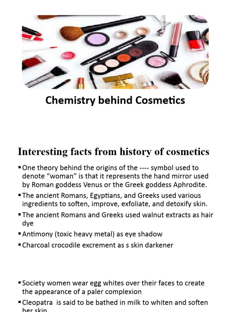Chemistry Behind Cosmetics | PDF | Cosmetics | Shampoo