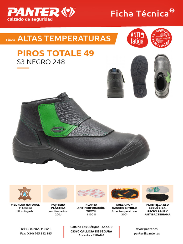 Ficha Técnica - Piros Totale 49 S3 Negro 248 - Ed20230711-1 | PDF ...