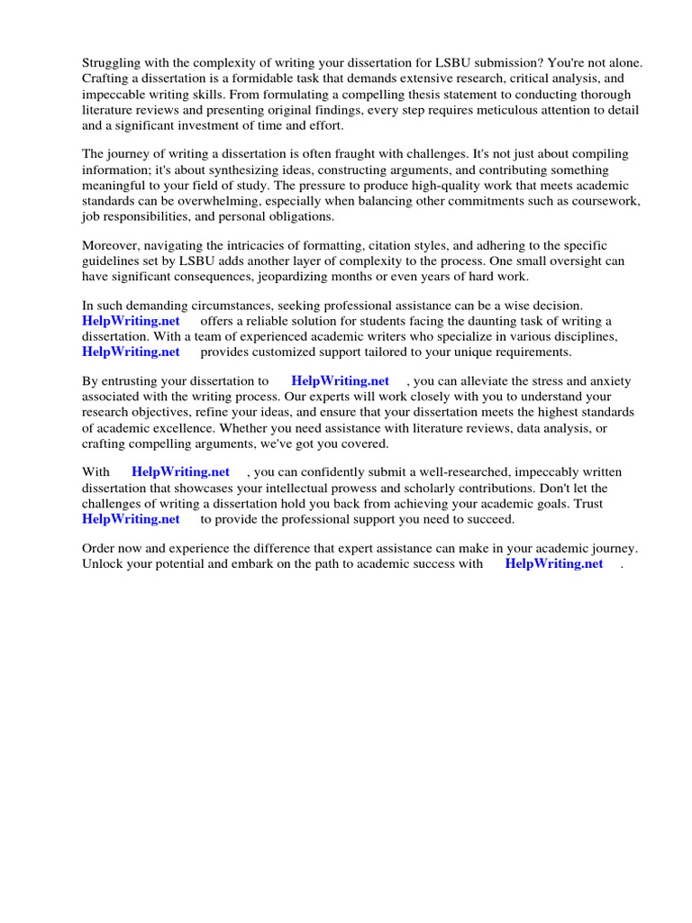 LSBU Dissertation Writing Help | PDF | Thesis | Risk