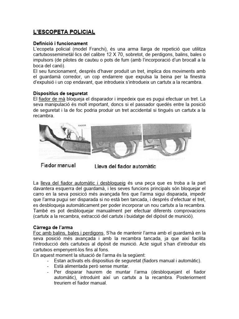 Ud 10 - L'escopeta Policial | PDF