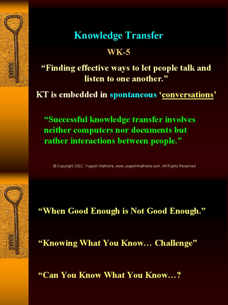 Working Knowledge 5 | PDF | Tacit Knowledge | Knowledge