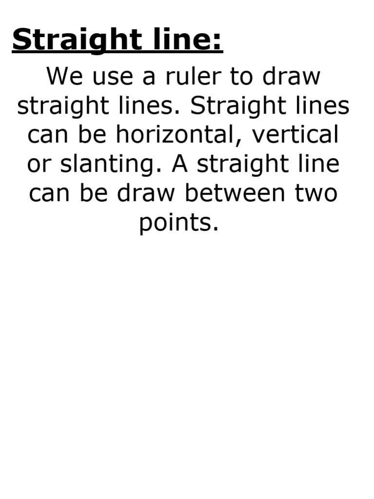 Straight and Curved Lines Worksheet | PDF