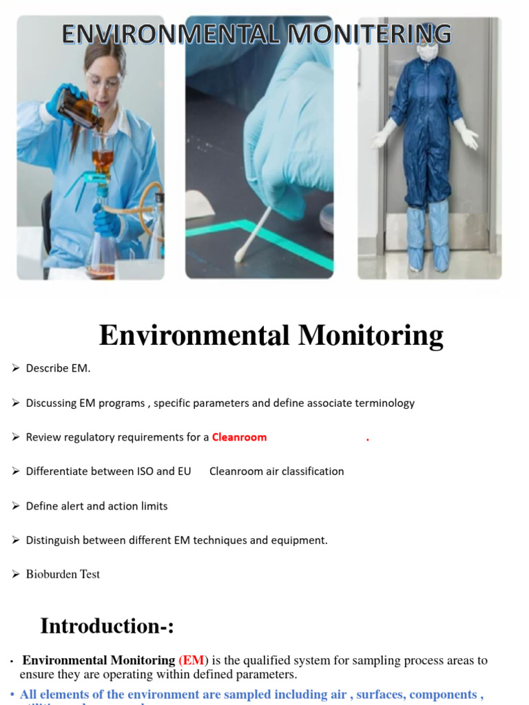 Environmental Monitoring in Cleanrooms | PDF