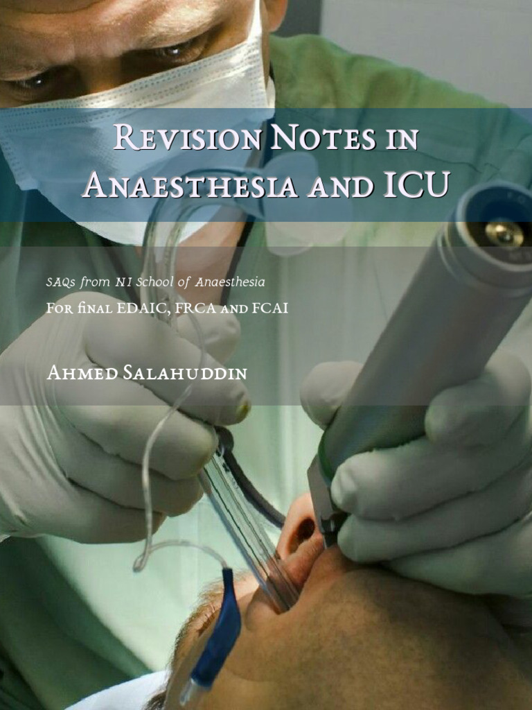 Revision Notes in Anaesthesia and ICU | Download Free PDF | Traumatic ...