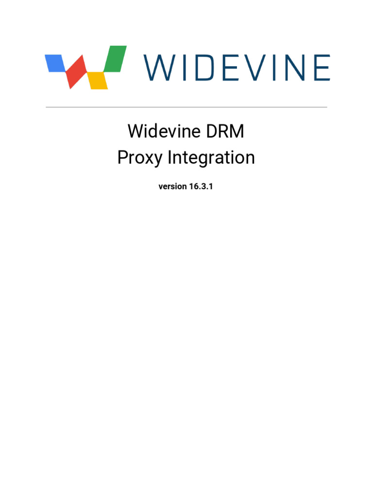 Widevine DRM Proxy Integration | PDF | Proxy Server | Computing