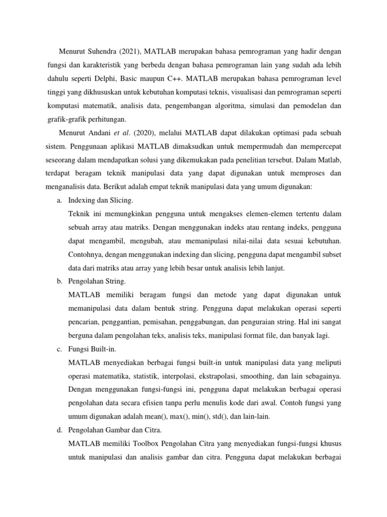 Manipulasi matlab | PDF Manipulasi matlab | PDF