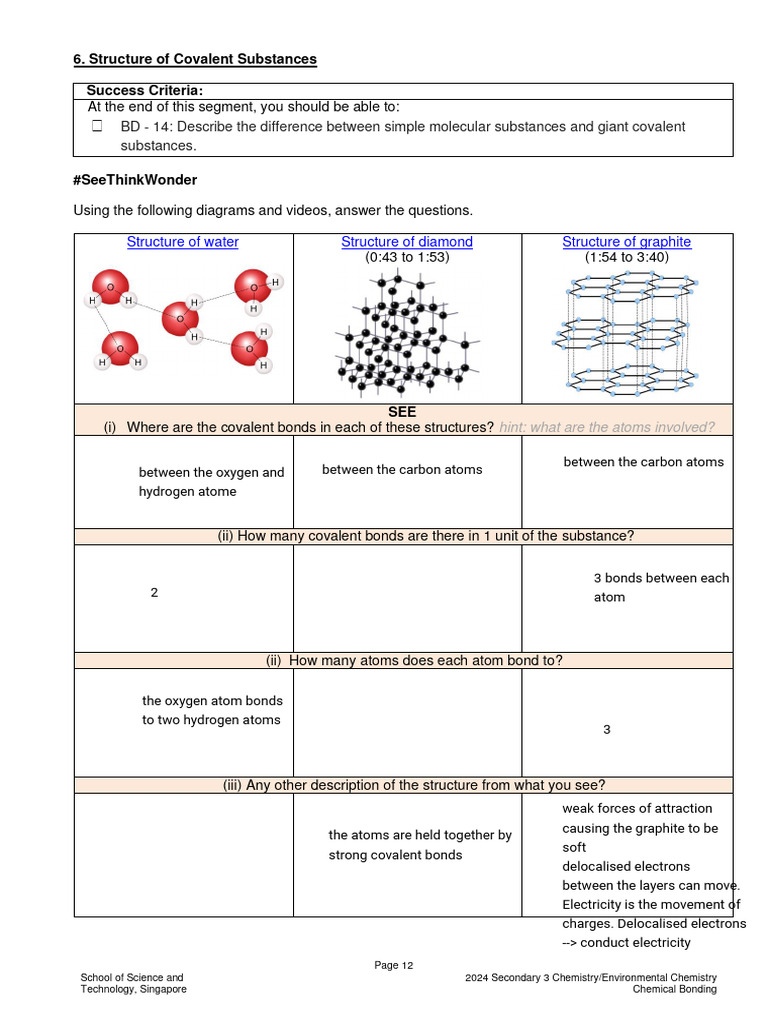 Chemistry | Download Free PDF | Chemical Bond | Covalent Bond