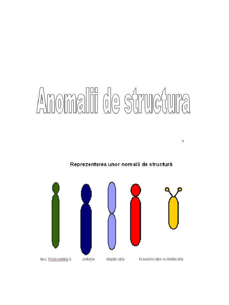Anomalii de Structura | PDF