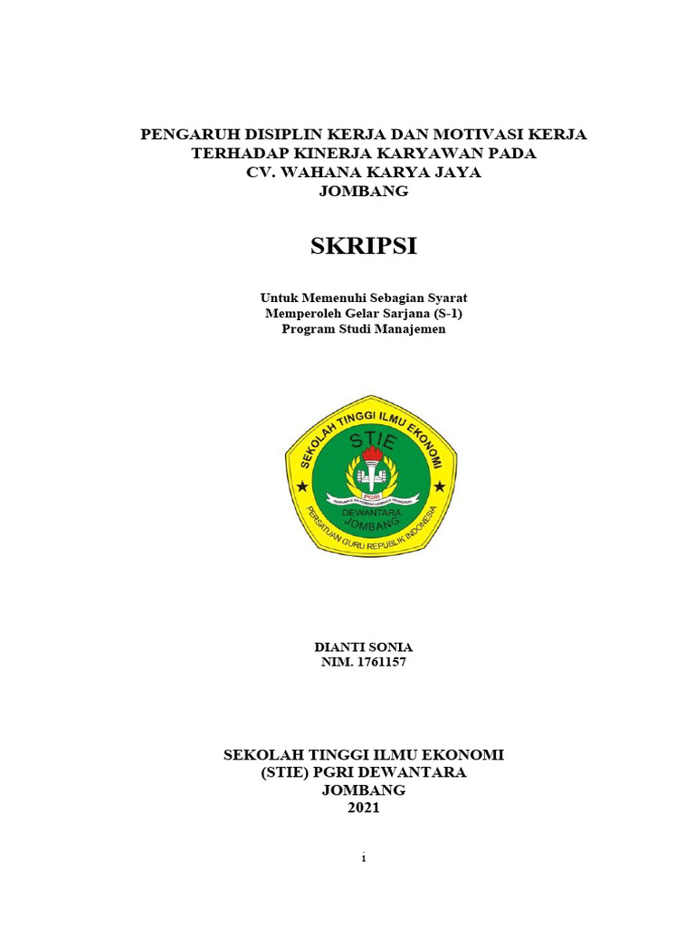 Semhas Sonia Fix (1761157) | PDF | Karier & Perkembangan