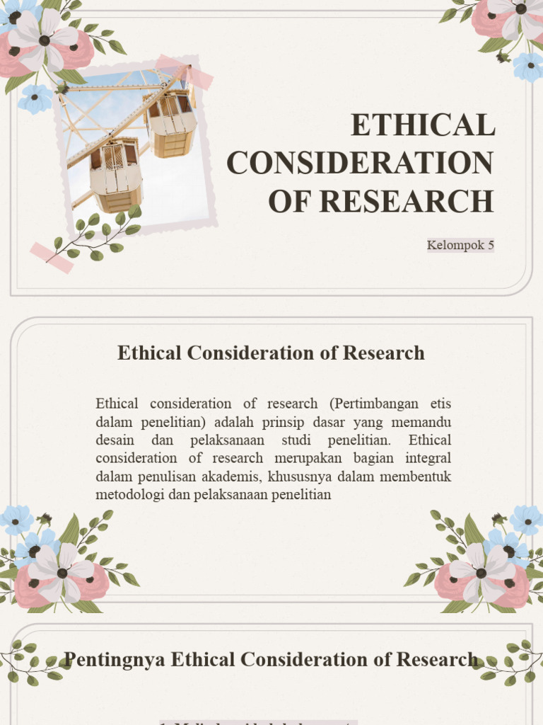 Ethical Considerations of Research | PDF