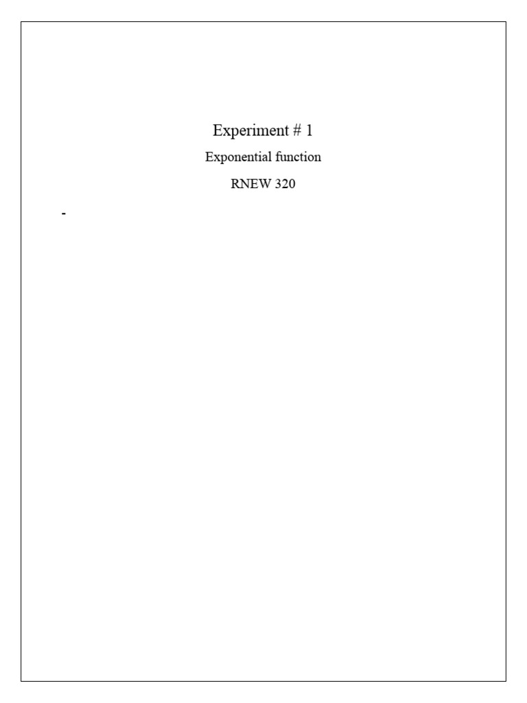 Lab 01 Exponential Funtion | PDF | Electrical Network | Capacitor Lab 01 Exponential Funtion | PDF | Electrical Network | Capacitor