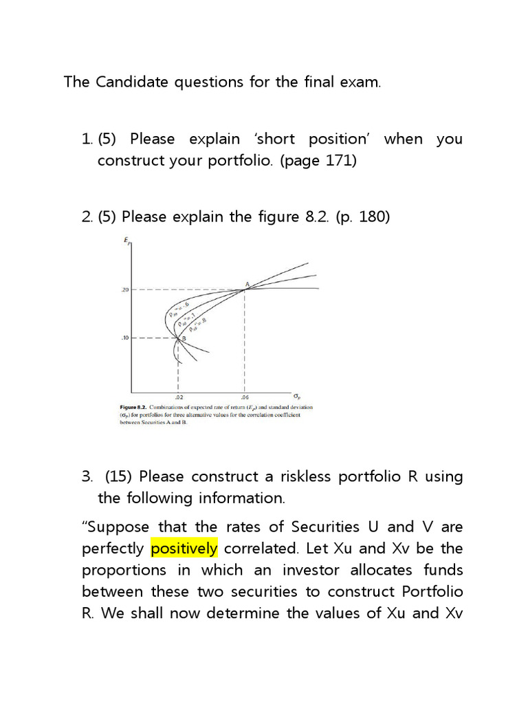 Candidate Quesitons For Final-1213 | PDF