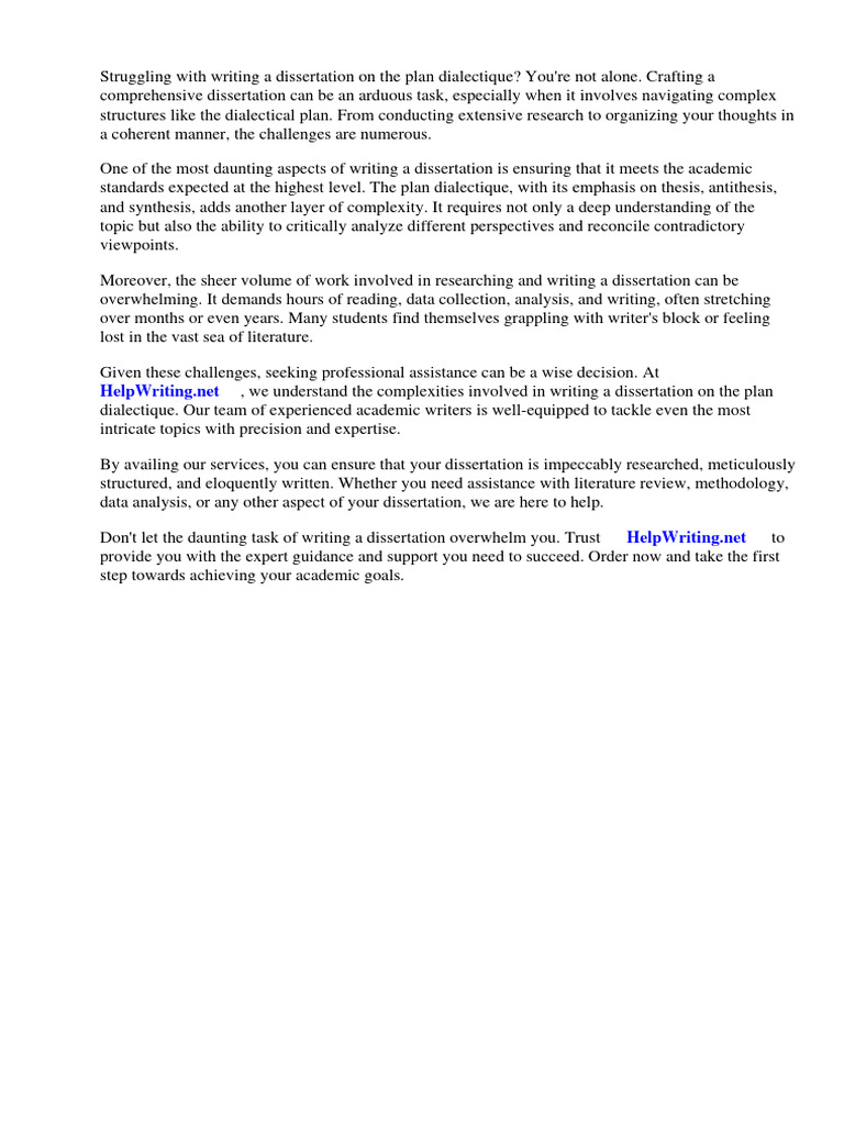 Exemple de Dissertation Sur Le Plan Dialectique | PDF | Georg Wilhelm ...