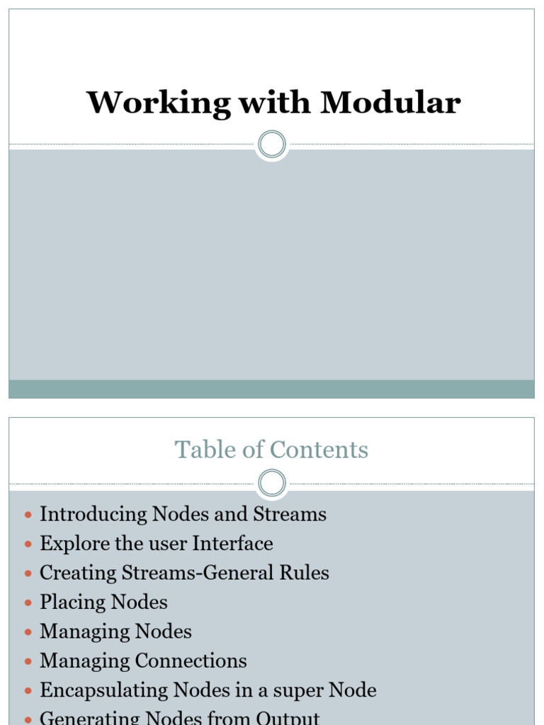 Working With Modular | PDF | User Interface | Modular Programming