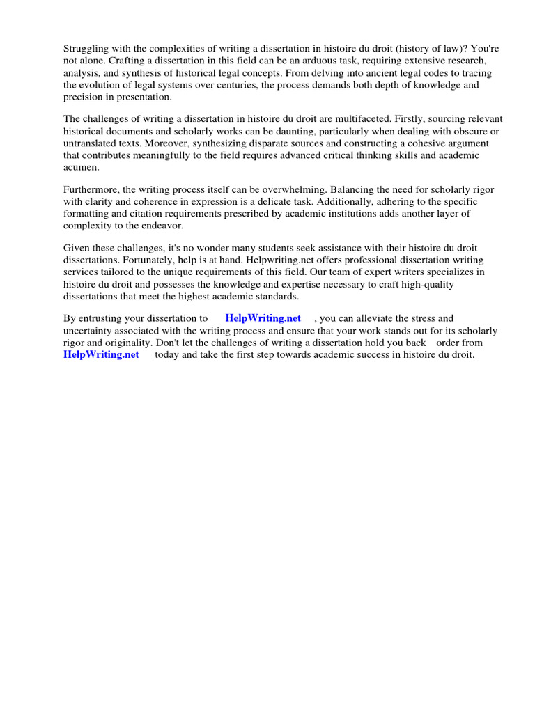 Exemple de Dissertation en Histoire Du Droit | PDF | Thesis | Refinancing