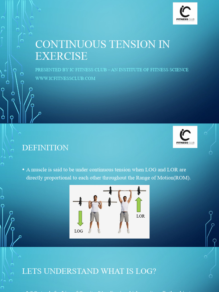 Continuous Tension in Exercise | PDF