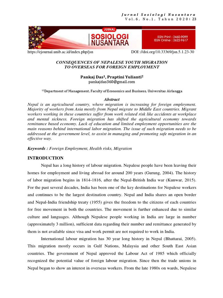 2 PB | PDF | Migrant Worker | Human Migration