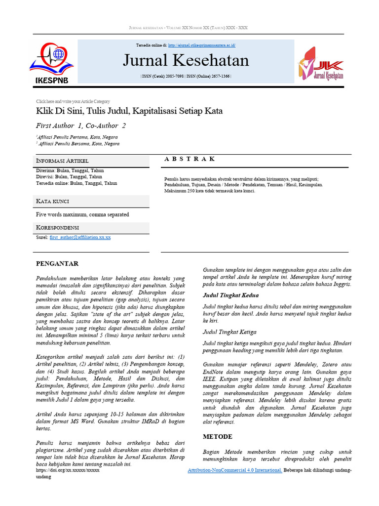 JIKES Template - En.id | PDF