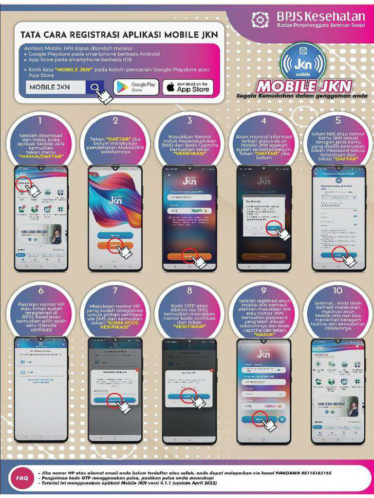 Tata Cara Registrasi Aplikasi Mobile JKN | PDF