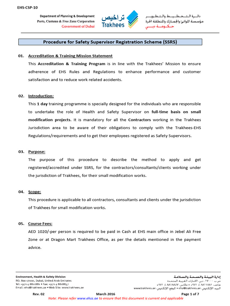 dokumen.tips_procedure-for-safety-supervisor-registration-scheme-ssrs-proceduprocedure-for | PDF ...