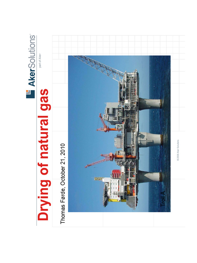 Drying of Natural Gas | PDF | Adsorption | Natural Gas