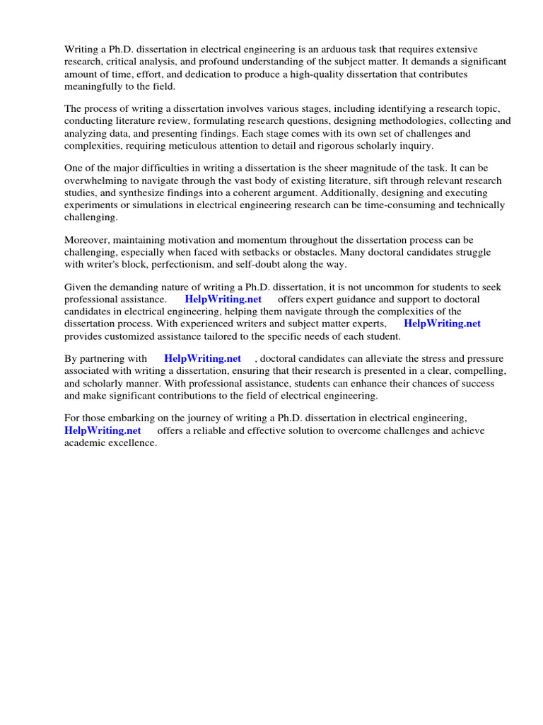 PHD Dissertation Electrical Engineering | PDF | Automation | Thesis