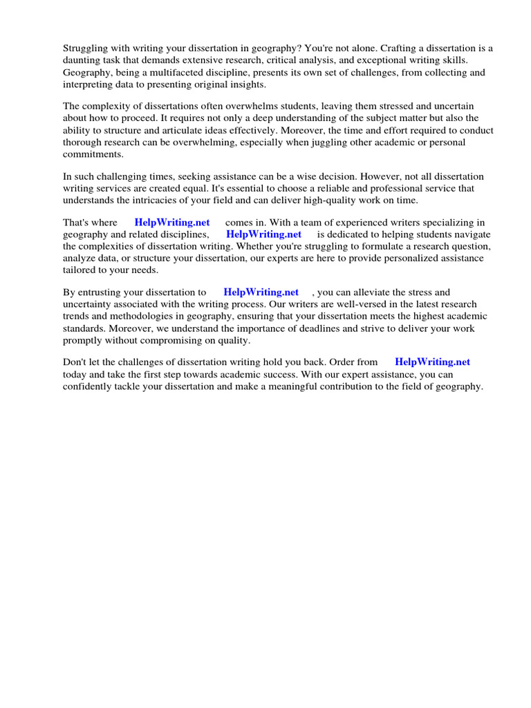 Dissertation Geography | PDF | Thesis | Geography Dissertation Geography | PDF | Thesis | Geography