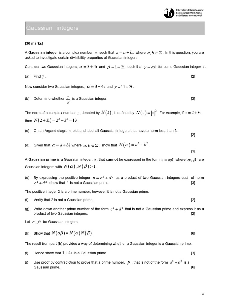 complex number paper 3 | PDF | Numbers | Integer