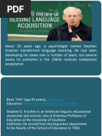 Krashen - 1985 - The Input Hypothesis | PDF | Hypothesis | Applied ...