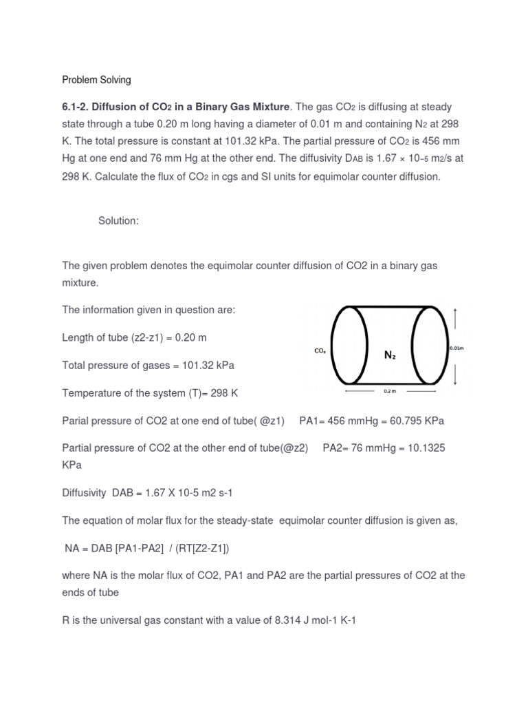 Diffusion and Conduction Problem Solving | PDF | Thermal Insulation | Heat Transfer
