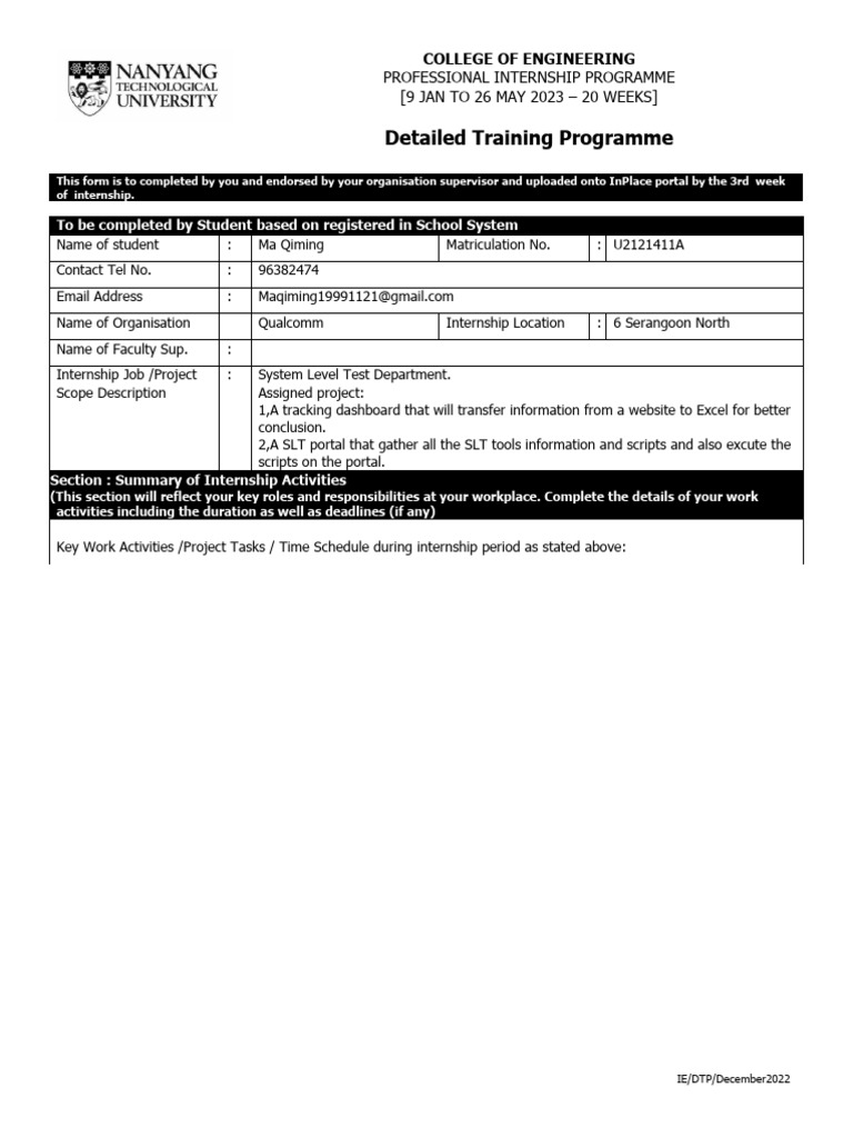 DTP PI Form V2 PDF Business