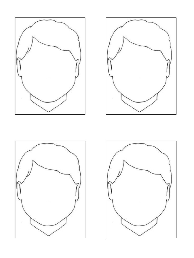 DRAW THE 4 EMOTIONS HAPPY,SAD,ANGRY,SCARED on the Blank face FOR ...