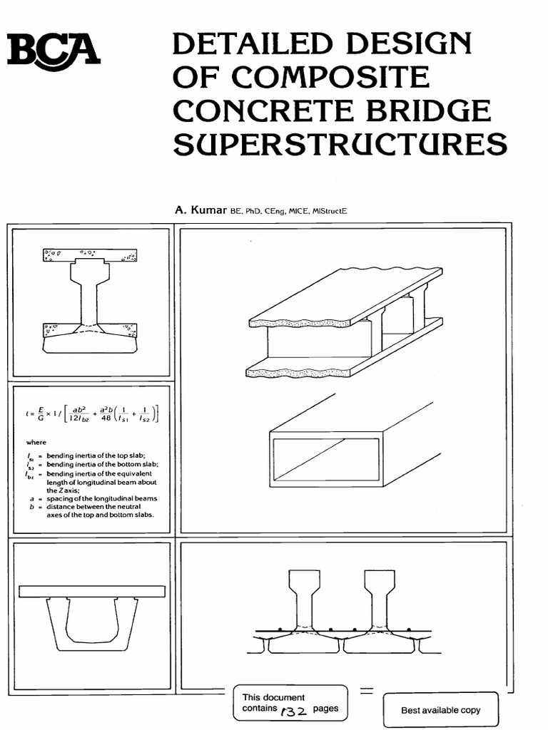 Detailed Design Of Composite Concrete Bridge Superstructures Bca